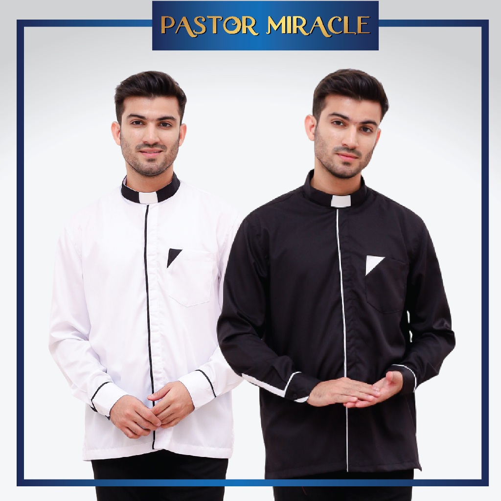 Jual Miracle - New Pendeta Kemeja Collar Regular - Panjang - Variasi ...