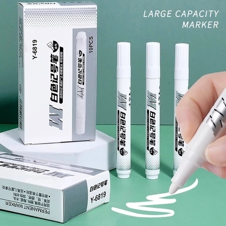 Jual 1pcs Pen Marker Putih dengan Ujung Tipis 1mm, Cepat Kering, Tahan ...