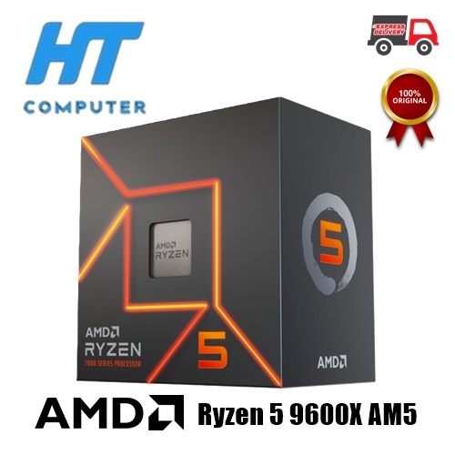 Jual AMD Ryzen 5 9600X Granite Ridge AM5 CPU Processor / R5-9600X ...