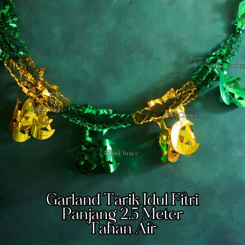 Jual [CS] Garland Tarik Idul Fitri TERMURAH Tahan Air Bahan Alumunium ...