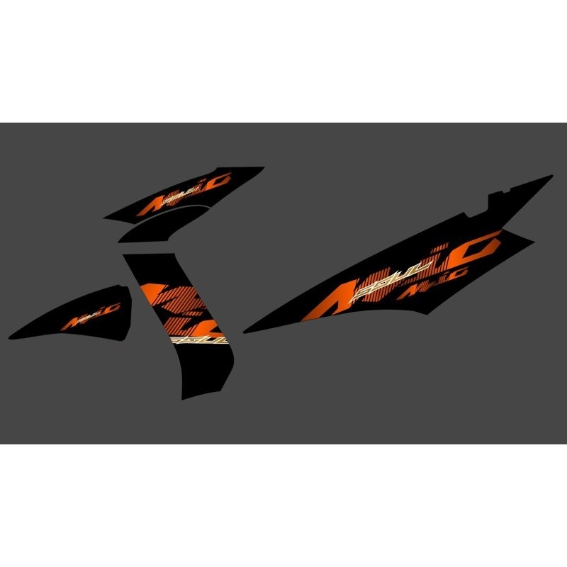 Jual striping sticker transparan yamaha mio soul karbu/mx list custom ...