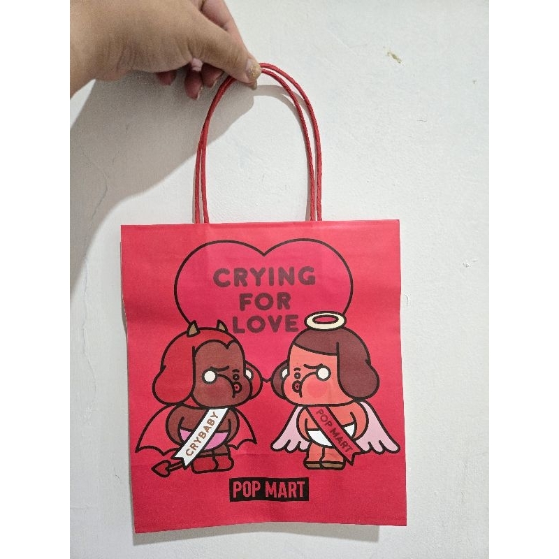 Jual POP MART PAPERBAG CRYING FOR LOVE UKURAN KECIL - PAPER BAG POPMART ...