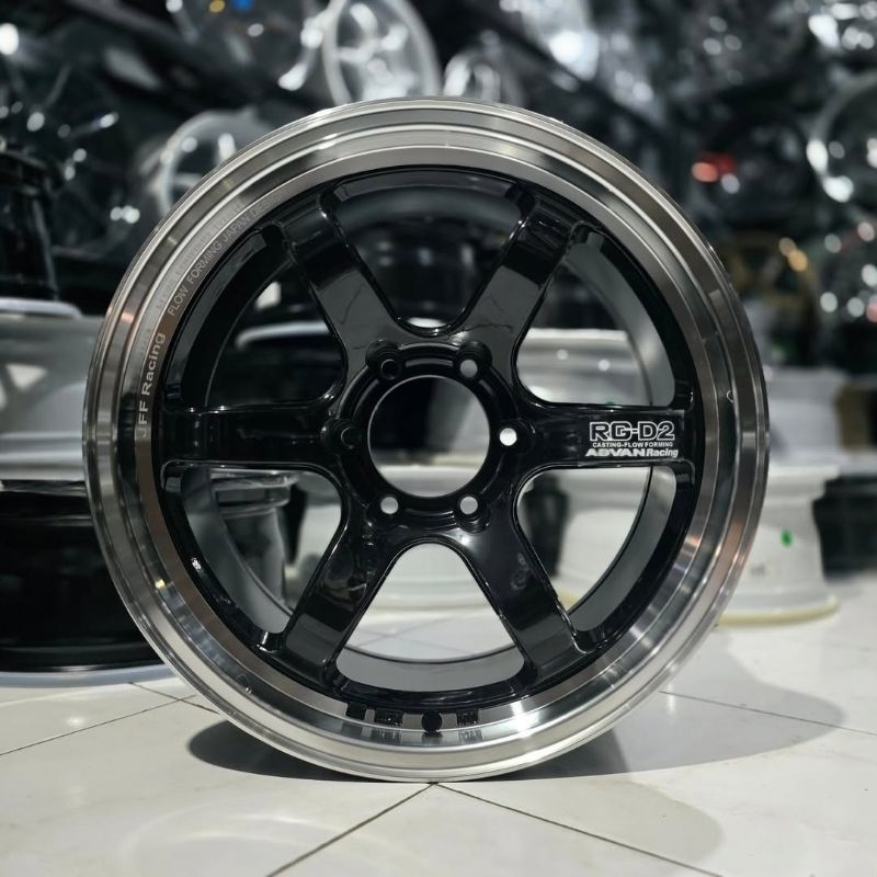 Jual velg racing mobil ring 18 ADVAN RG D2 PCD 6X139,7 velg mobil r18 untuk mobil Pajero ...