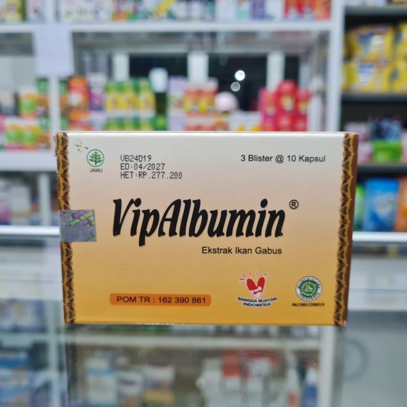 Jual VipAlbumin kaps 1 strip (isi 10 butir) | Shopee Indonesia
