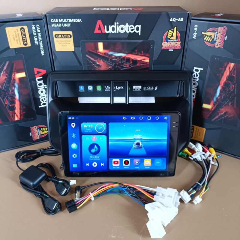 Jual Paket Head Unit Android Rush Terios 9 Inchi Ram 2/64 Gb Audioteq ...