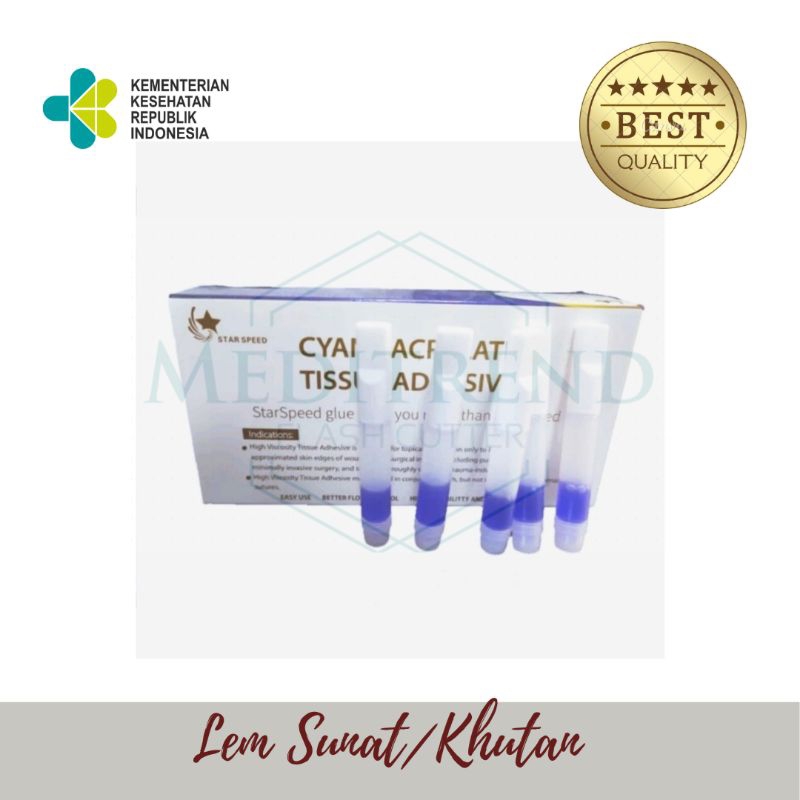 Jual Lem Sunat Premium/Khitan/Skin glue surgical/Lem Medis/Plester ...