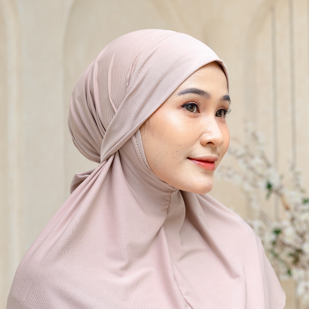 Jual Bergo Malay Tali non Cadar | 011 Khimar Bergo Hijab Instan Premium | Shopee Indonesia