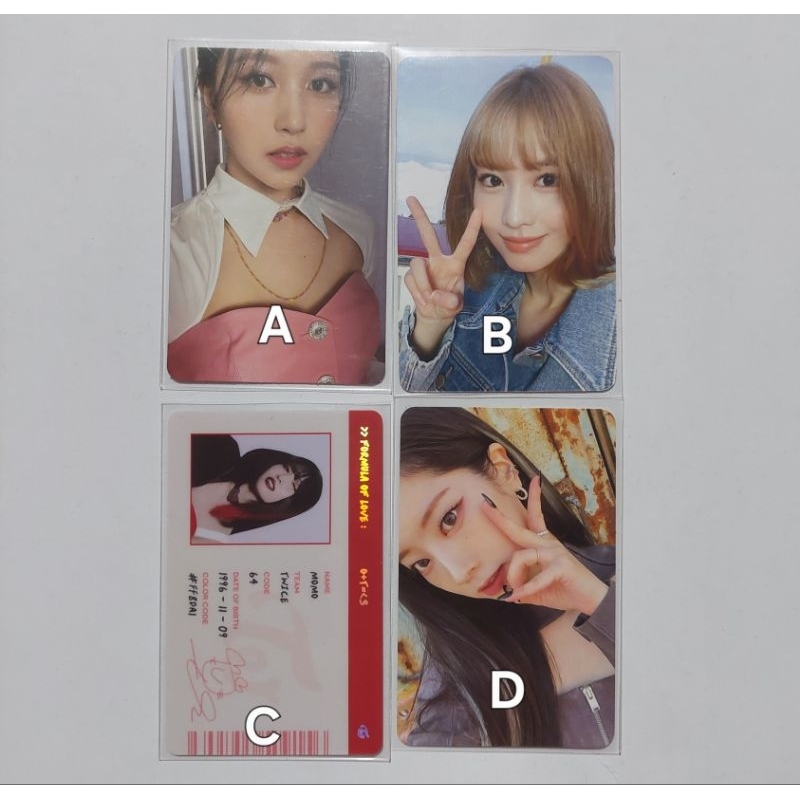 Jual Photocard Twice Momo Dahyun Mina Idcard official | Shopee Indonesia