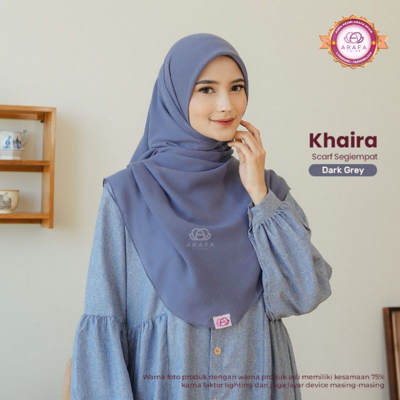Jual Arafa Hijab | Khaira Scraf | Segi Empat Bahan Arabian Voile ...