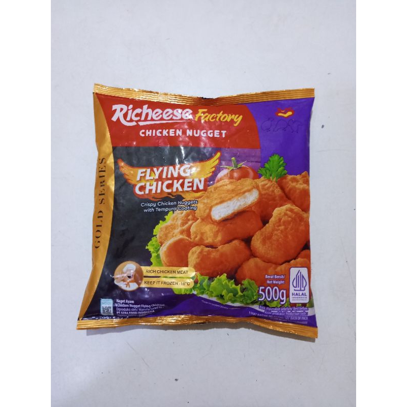 Jual Richeese chicken nugget flying chicken/crispy chicken nugget ...