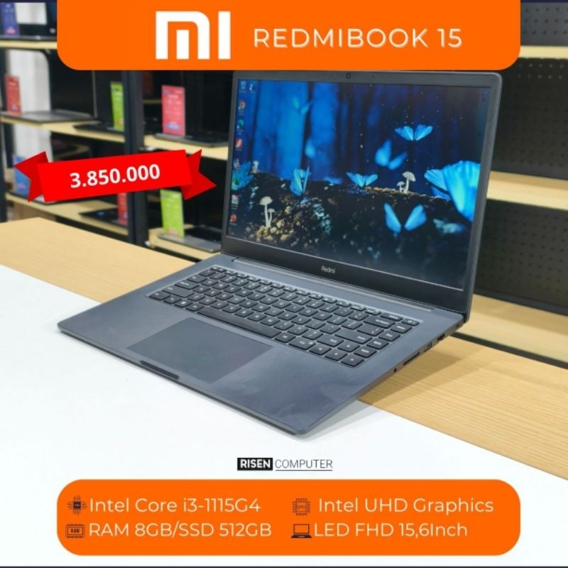 Jual Laptop Xiaomi Redmibook 15 Intel Core i3-1115G4 RAM 8GB SSD 512GB ...