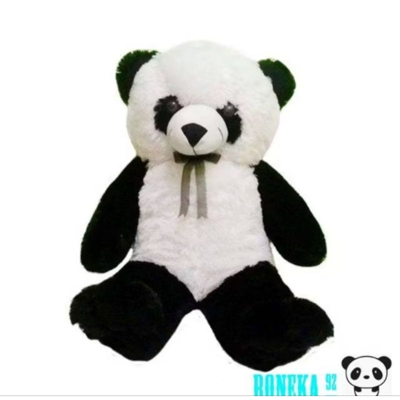 Jual boneka panda hitam putih jumbo uk. 90 cm halus dan lucu | Shopee ...