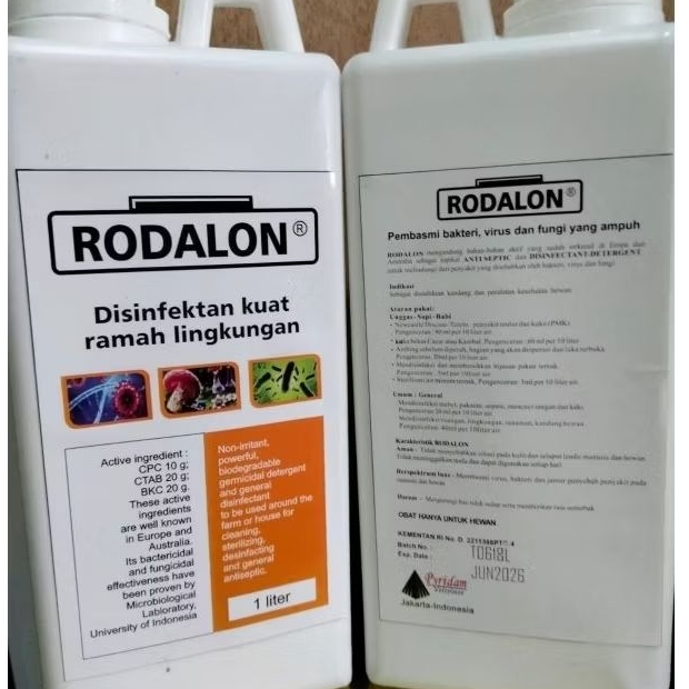 Jual RODALON 1 Liter DISINFEKTAN KANDANG AMAN BAGI HEWAN TERNAK ...