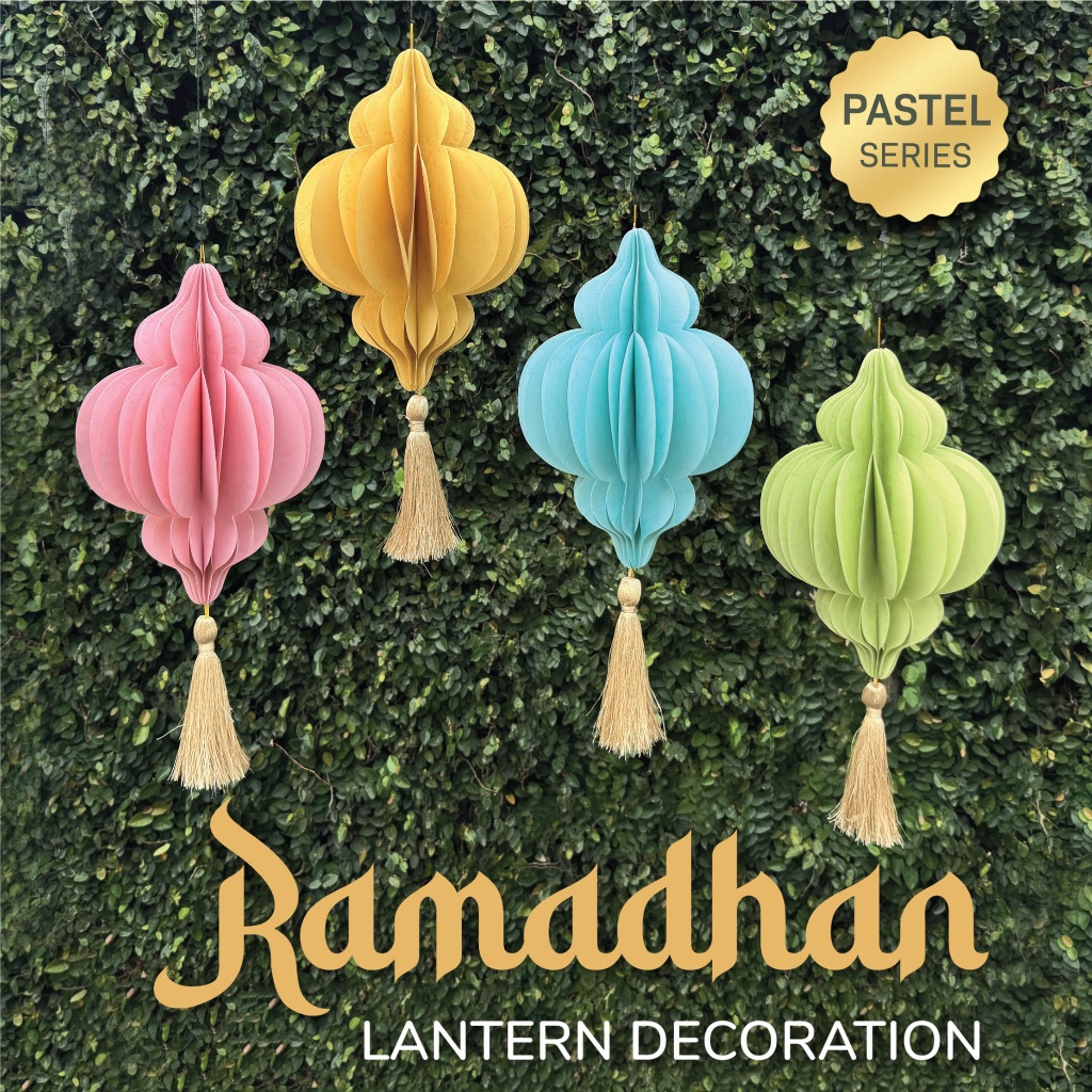 Jual Dekorasi Ramadhan | Pastel Series | Paper Lantern Decoration ...