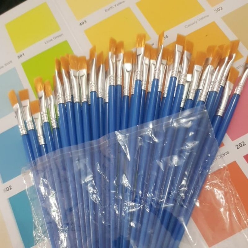 Jual kuas lukis tangung gepeng/ lurus | Shopee Indonesia