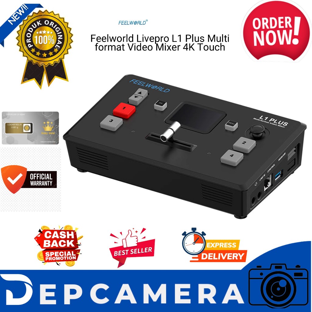 Jual Feelworld Livepro L1 Plus Multi format Video Mixer 4K Touch Screen ...