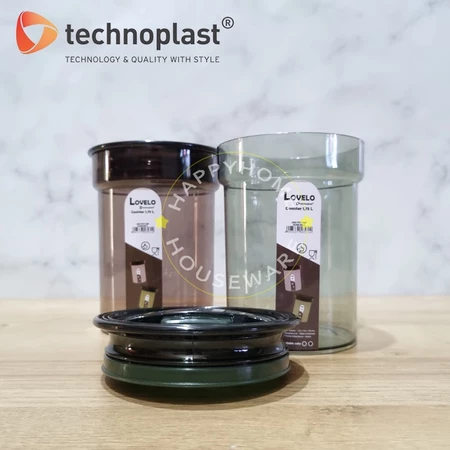 Jual TECHNOPLAST Lovelo New Canister | Toples Arcylic Kedap Udara 1 liter | Shopee Indonesia
