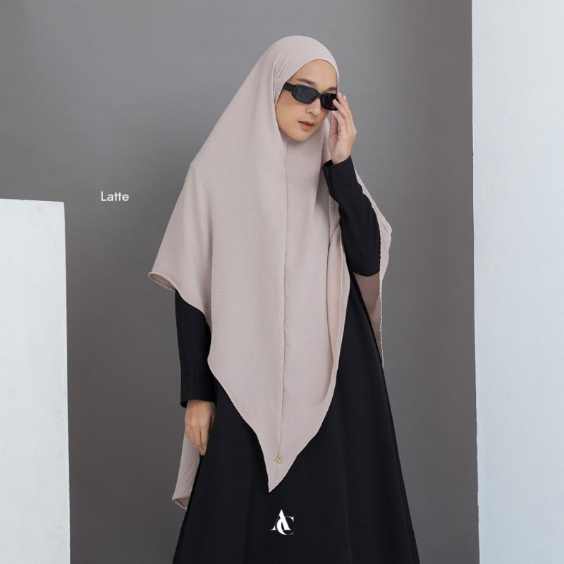 Jual (NEW) ALUR CERITA EISHA KHIMAR LATTE | Shopee Indonesia