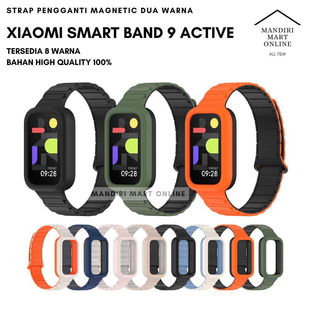 Jual Strap Xiaomi Smart Band 9 Active Magnetic / Tali Pengganti Xiaomi Smartband 9 Active ...