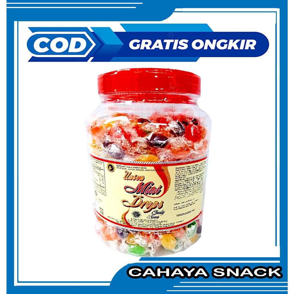 Jual Permen Union Mint Drops Toples ( Permen Aneka Rasa Buah ) Isi 400 Pcs | Shopee Indonesia