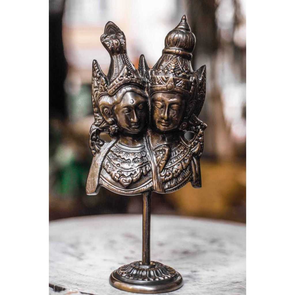 Jual Patung Logam Dewa Rama Dewi Sita Stand Berdiri Hiasan Pajangan ...