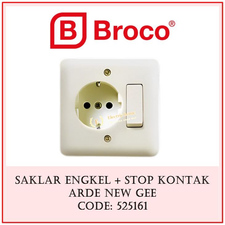 Jual BROCO IB STOP KONTAK ARDE + SAKLAR ENGKEL / BROCO NEW GEE 525161 ...