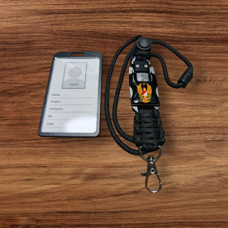 Jual lanyard tali id card custom tni AD angkatan darat | Shopee Indonesia