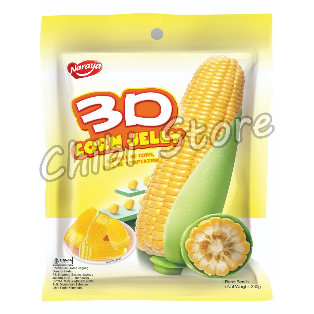 Jual Naraya 3D Corn Jelly - Permen Jeli Bentuk Jagung - Permen Jeli ...