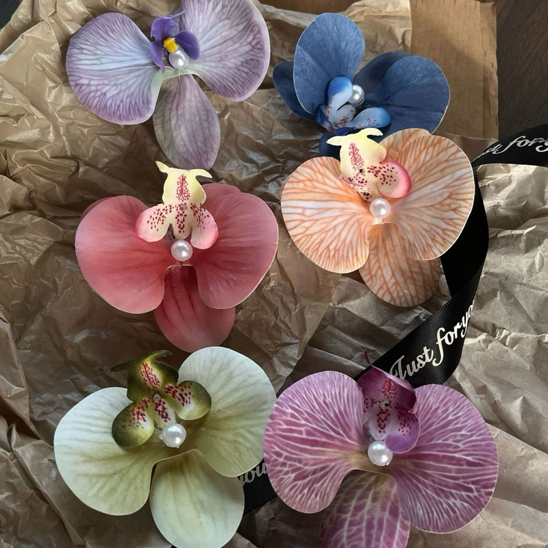 Jual (READY) Jepitan Rambut Anggrek bulan (uk. 10-12cm) / Jepit Bunga ...