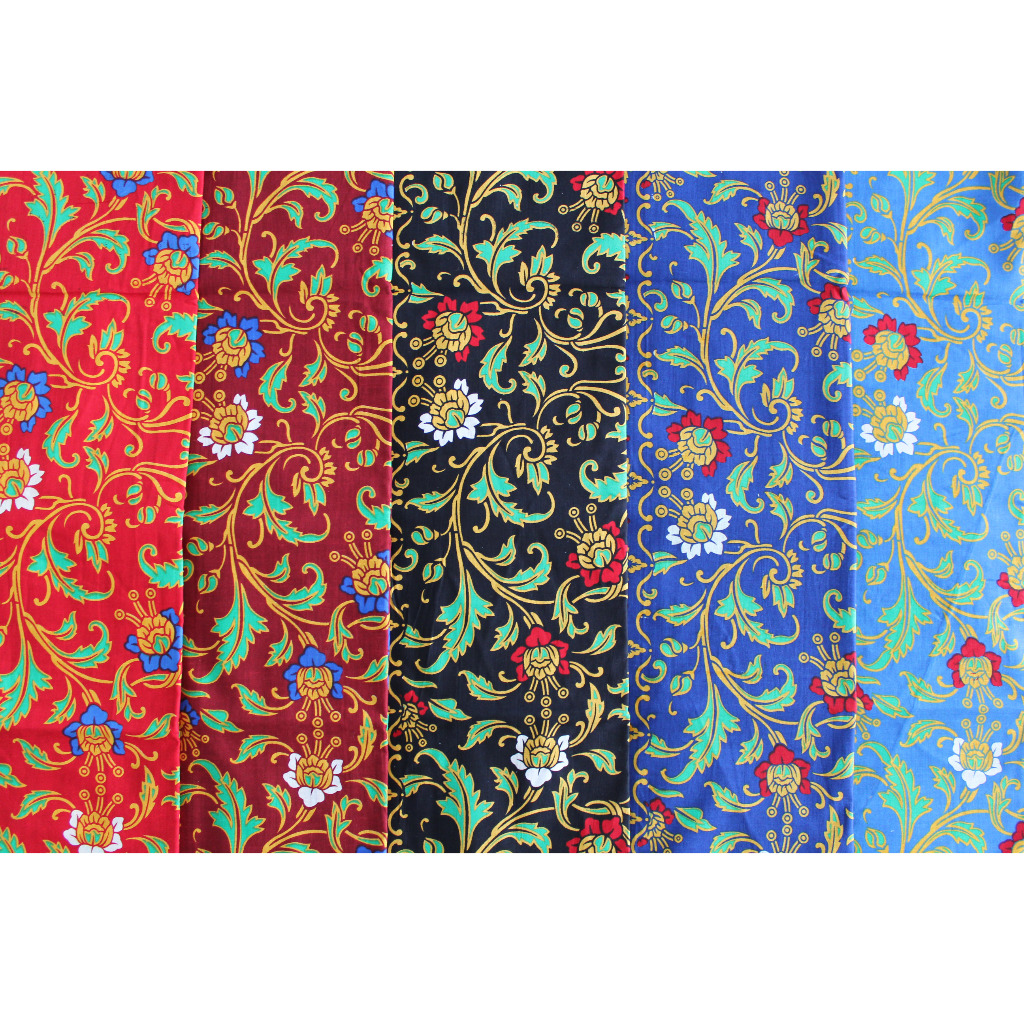 Jual Kain Jarik Adhirajasa SEKAR MAS (Merah-Maroon-Hitam-Biru Tua-Biru ...