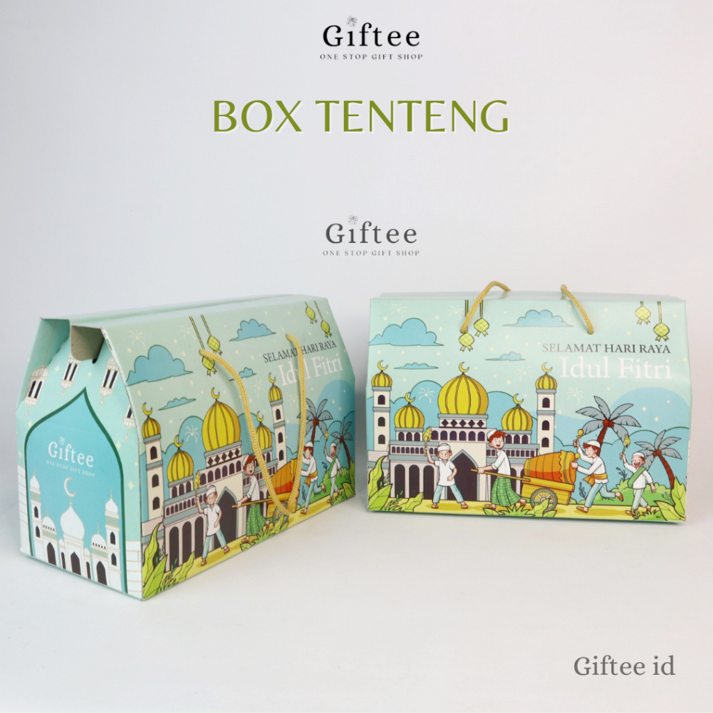 Jual BOX LEBARAN PREMIUM GABLE BOX LEBARAN KEMASAN PARCEL SOUVENIR BOX ...