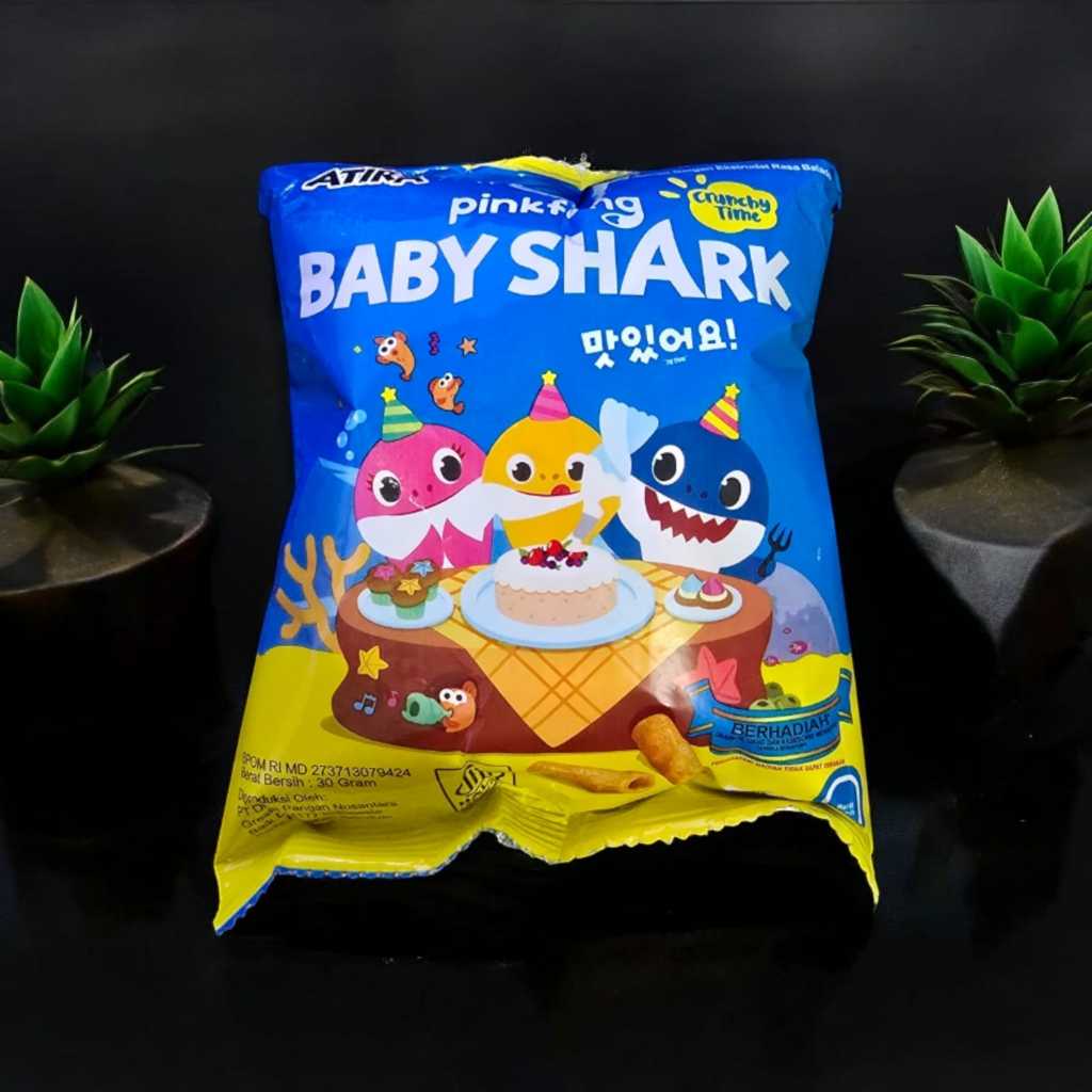 Jual Pinkfong Baby Shark Snack Atira Balado isi 1 pcs coklat doraemon ...