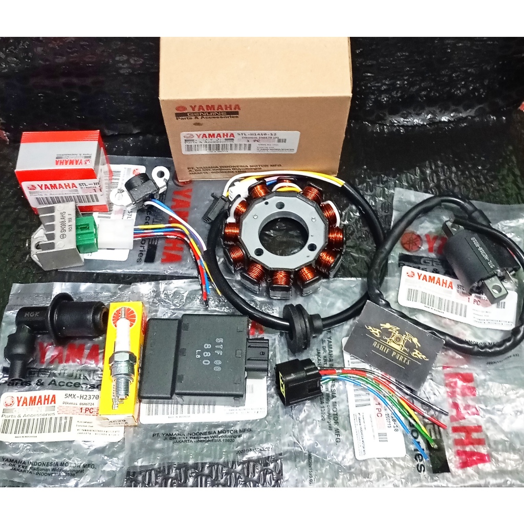 Jual Paket Pengapian 8 Item Spull spull Assy set Yamaha Mio Old Mio ...