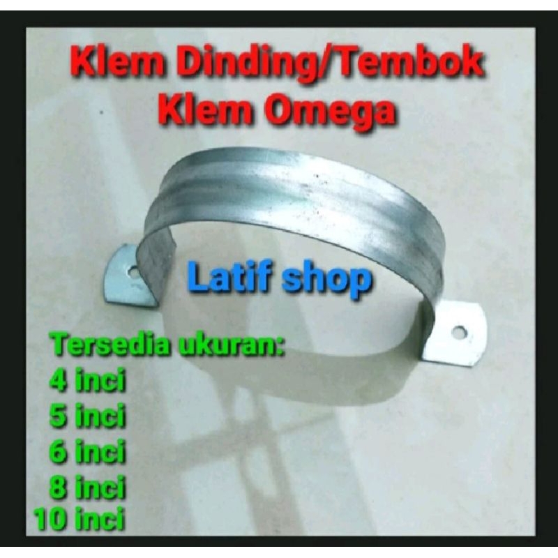 Jual klem dinding 3 in klem omega 3 inch klem pipa | Shopee Indonesia