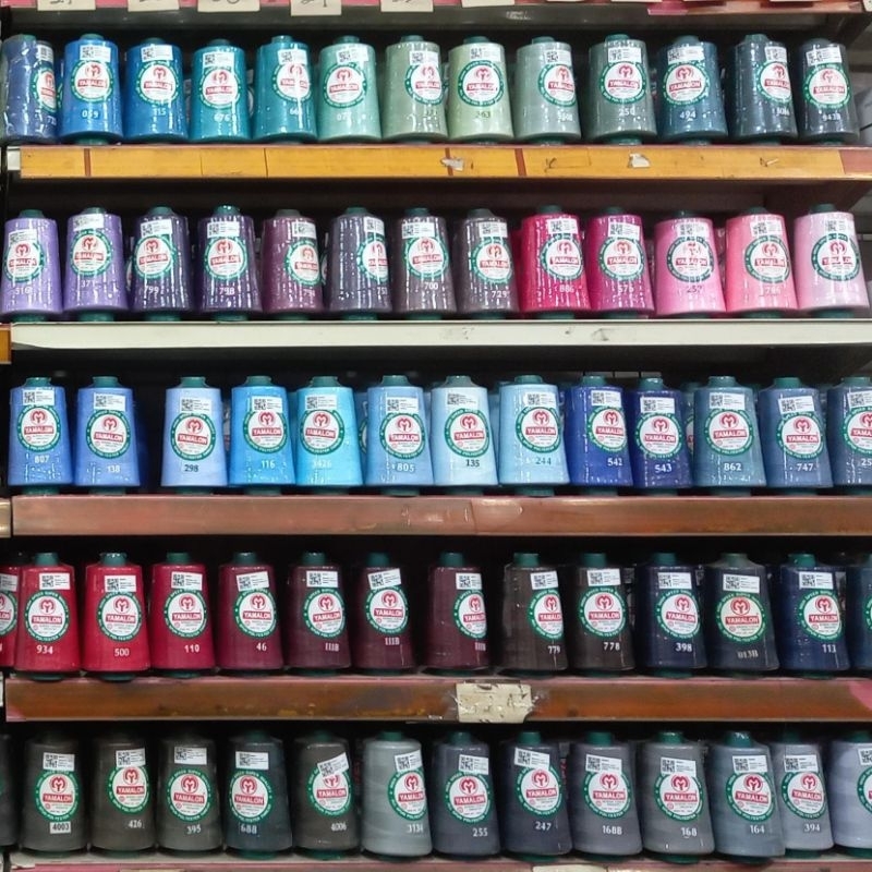 Jual (ROLL BESAR) Benang Jahit Merk Yamalon 5000yard Harga Per Roll ...