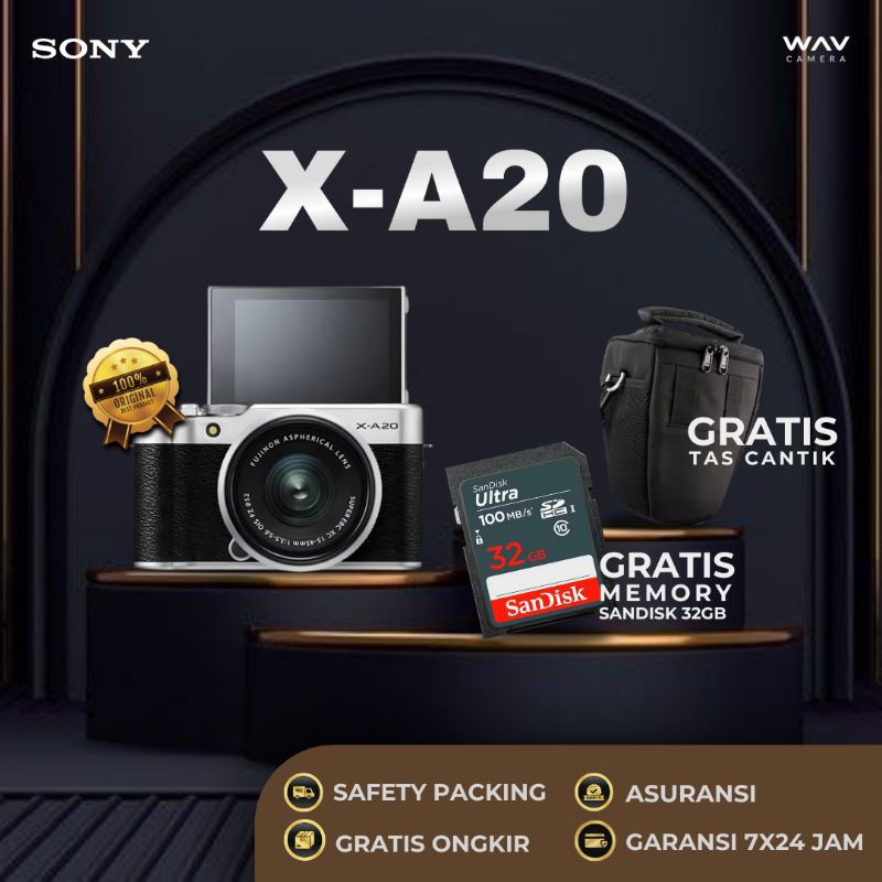 Jual SIAP PAKAI FUJIFILM XA20 15-45MM FULLSET MULUS | Shopee Indonesia