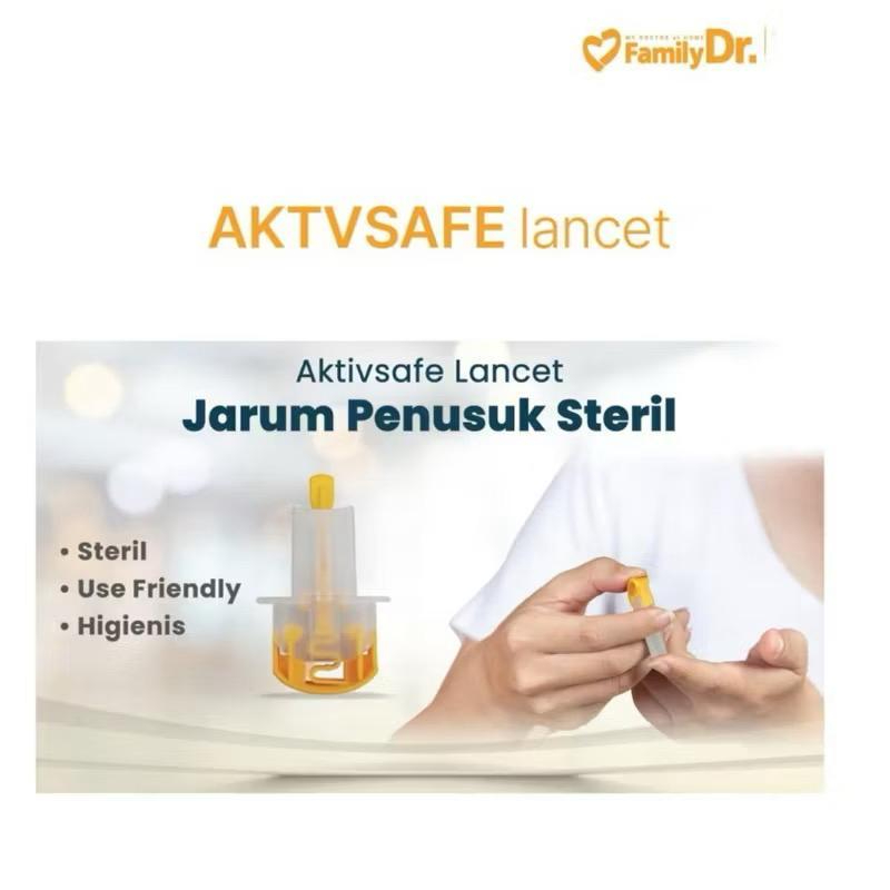 Jual AKTIVSAFE LANCET STERIL FAMILY DR - JARUM PENUSUK STERIL (LANCET ...