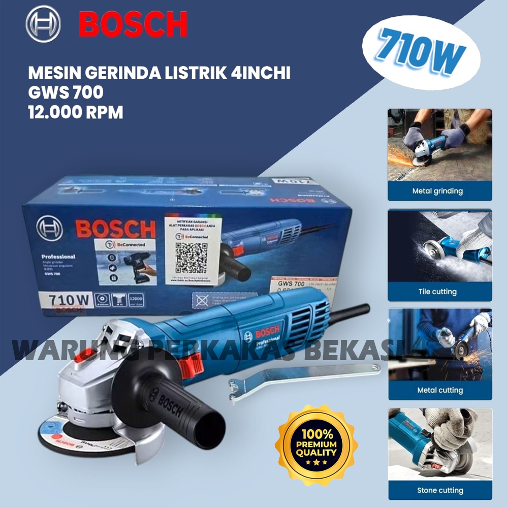 Jual ORIGINAL Bosch GWS 700 Mesin Gerinda Listrik 4 Inch GWS700 Angle ...