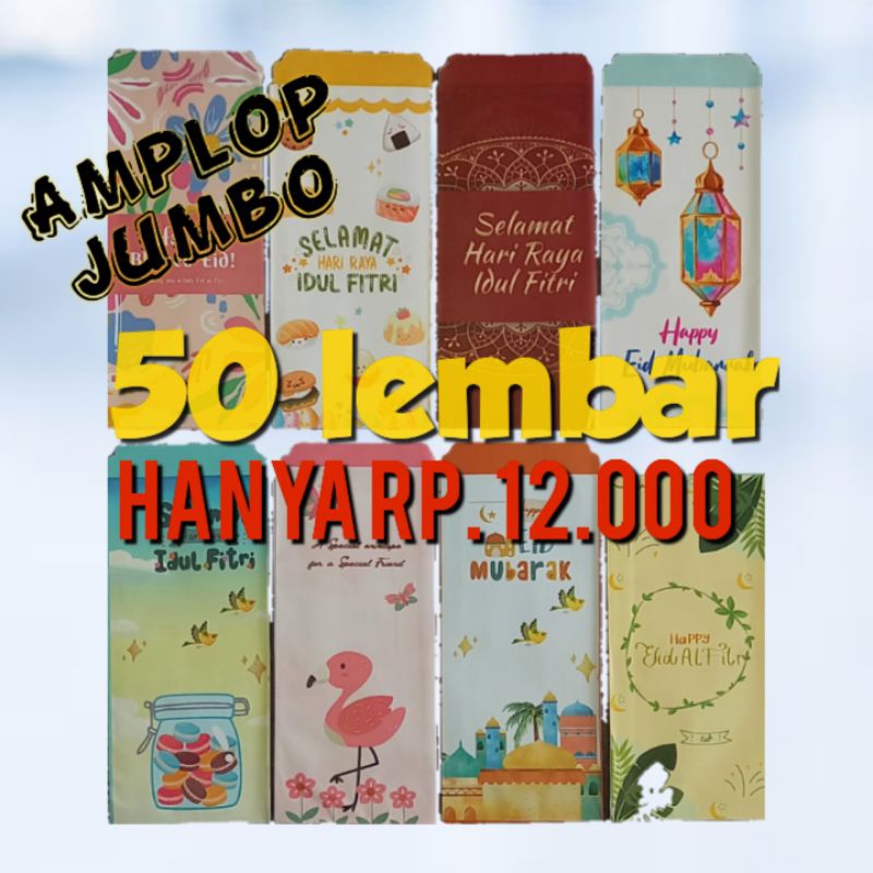 Jual AMPLOP LEBARAN UKURAN JUMBO TINGGAL PAKAI SUDAH DILEM | Shopee ...