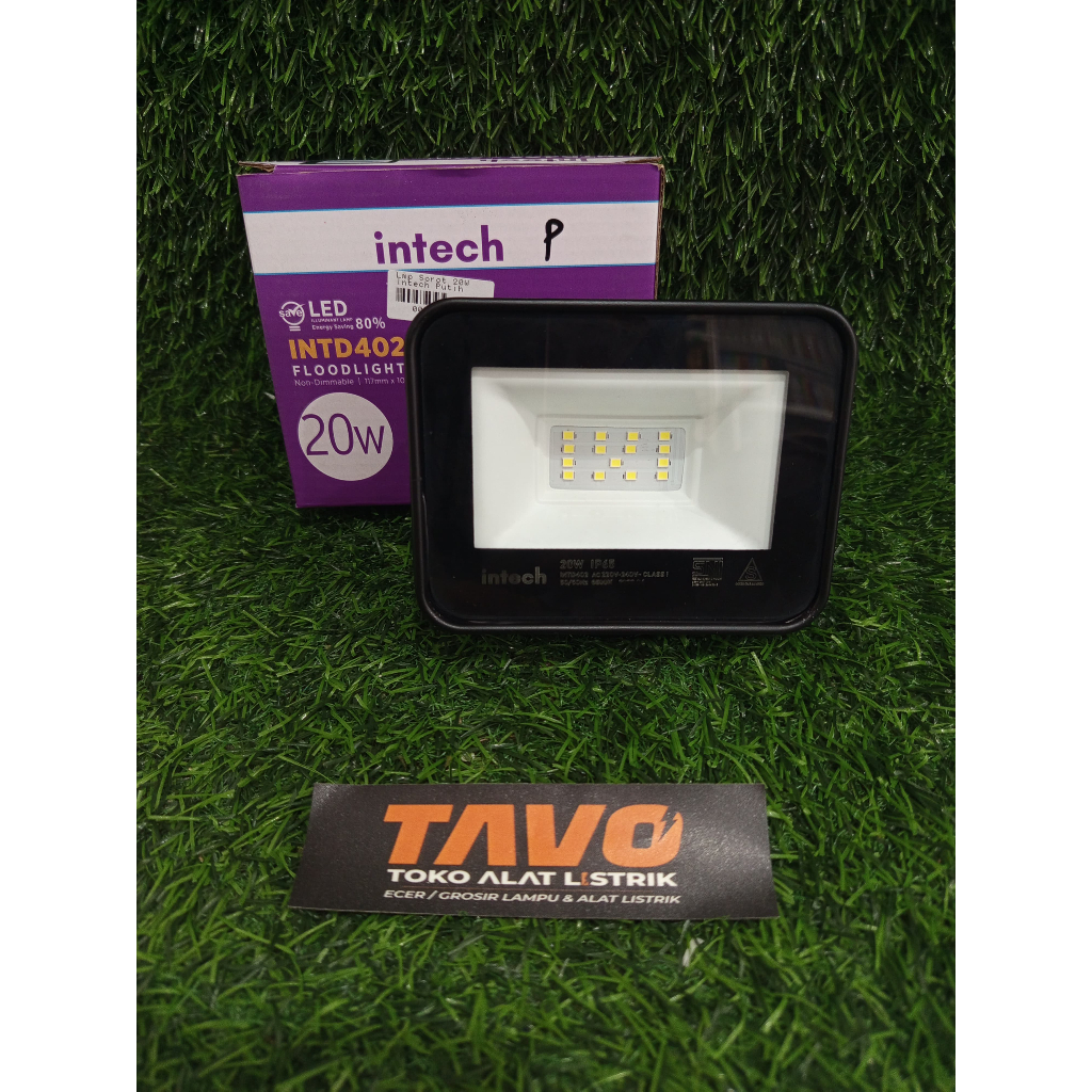 Jual Lampu Sorot INTECH PUTIH DAN KUNING / IN-TECH Lampu Sorot LED 20W ...