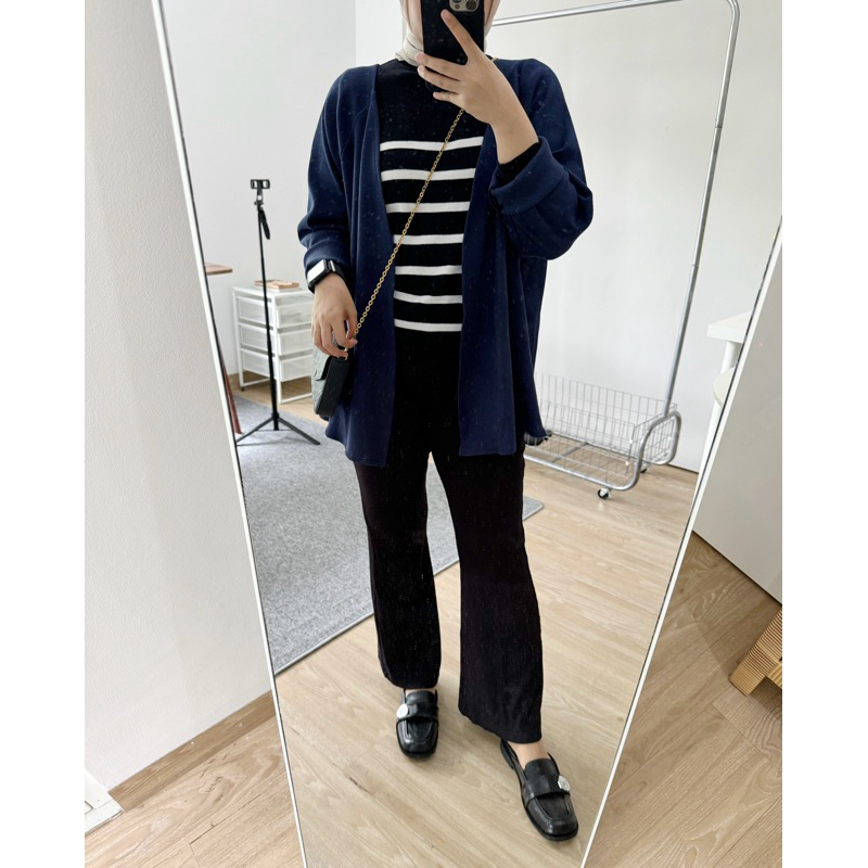 Jual Voila Chic - Basic Outer knit premium -cardigan lengan panjang - daily outer | Shopee Indonesia