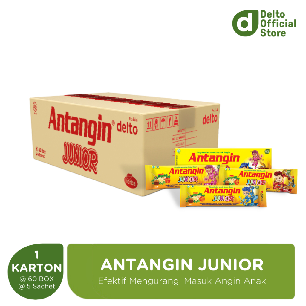 Jual [1 Karton @ 60 Box] Antangin Junior Sirup Herbal - Obat Herbal ...