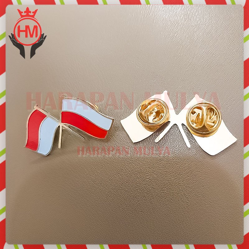 Jual Pin Cross Flag Indonesia Polandia Pin Bendera Persahabatan Besar ...