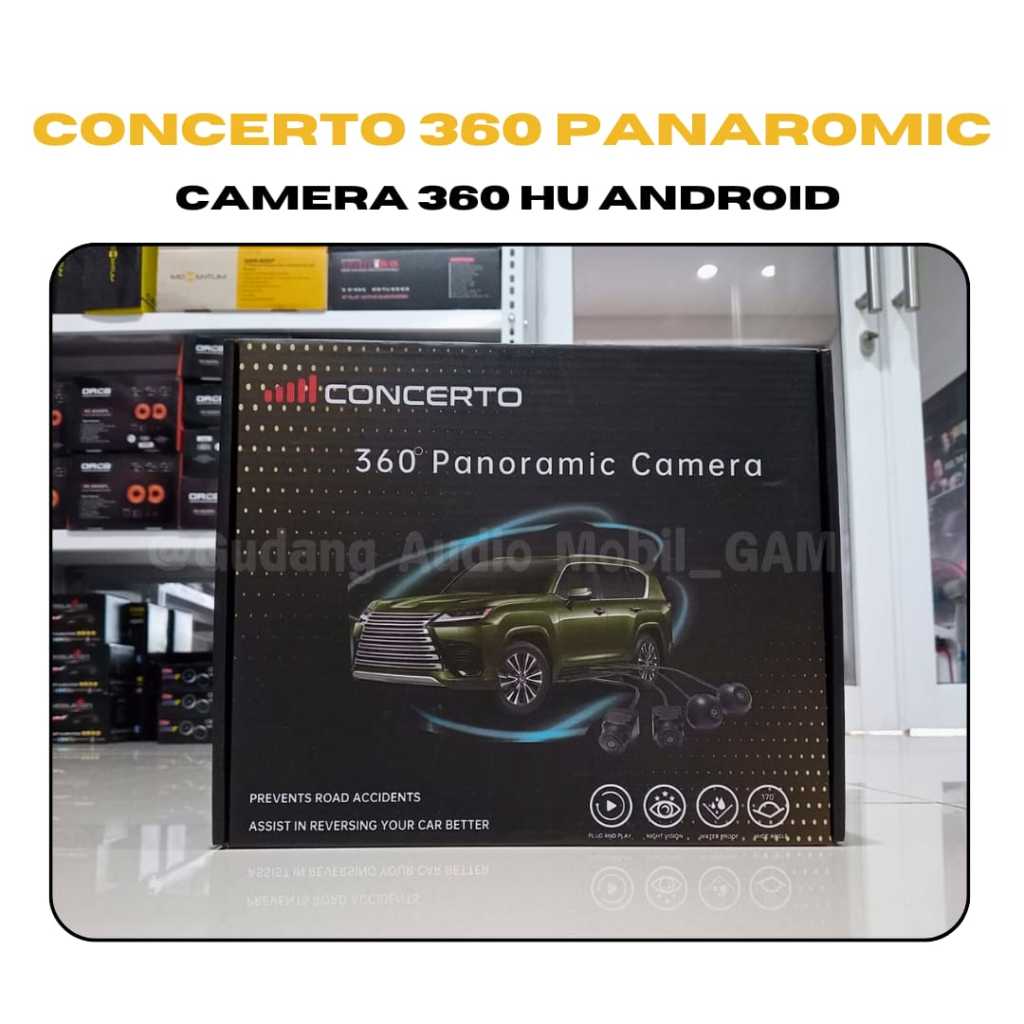 Jual CAMERA 360 CONCERTO 3D RESOLUSI 1080P KHUSUS HEAD UNIT ANDROID ...