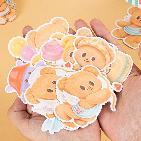 Jual Deli x Butterbear Sticker Beruang Lucu Tahan Air Mudah Menempel ...