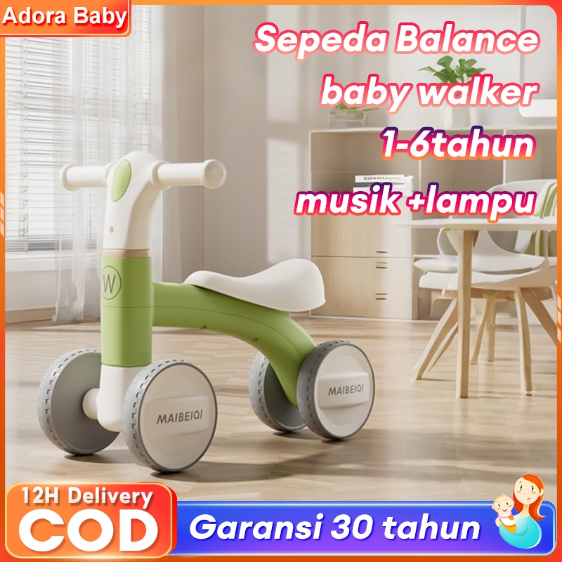 Jual Sepeda dorong anak balance bike bahan ramah kulit bercahaya musik ...