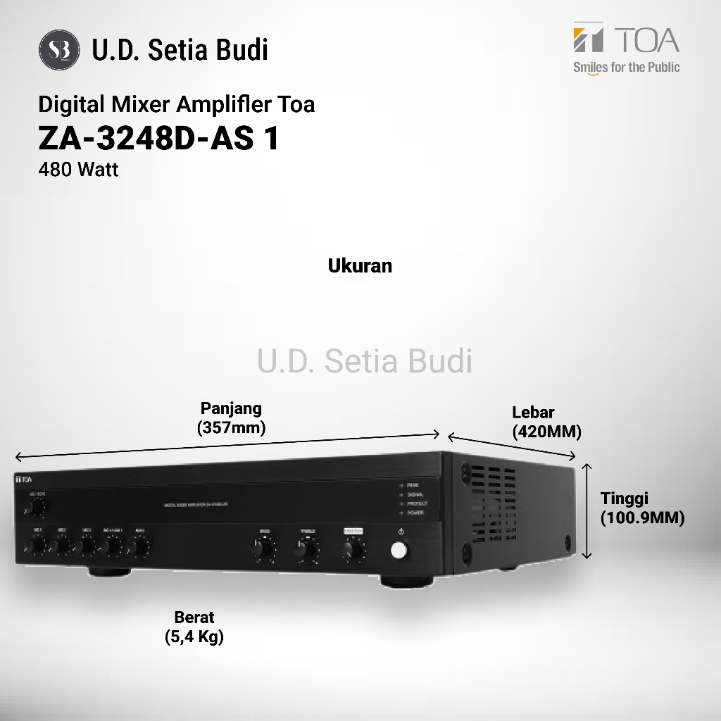 Jual TOA ZA-3248D-AS Digital Mixer Amplifier with MP3 3248 D | Shopee ...