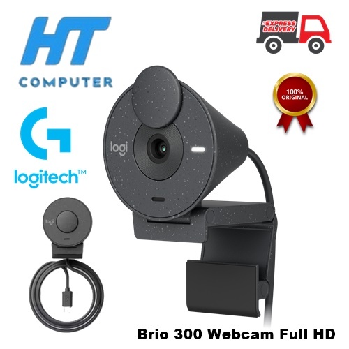 Jual Logitech Brio 300 Webcam Full HD Shutter Privasi & Noise-Reducing ...