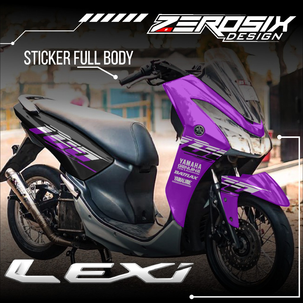 Jual (COD) Decal Sticker Motor Yamaha Lexi Full Body Fullblok Variasi ...
