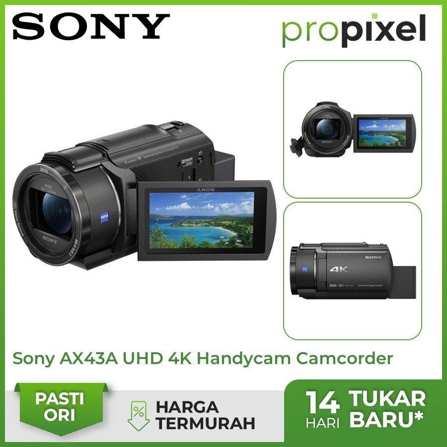 Jual Sony FDR AX43A 4K Handycam Camcorder Sony AX43 A FDRAX43A Garansi Resmi | Shopee Indonesia